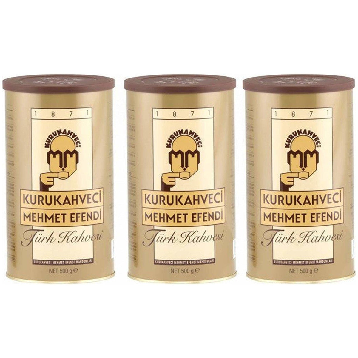 Kurukahveci Mehmet Efendi Turkish Coffee 500 Gr X 3 Pieces – Turcamart