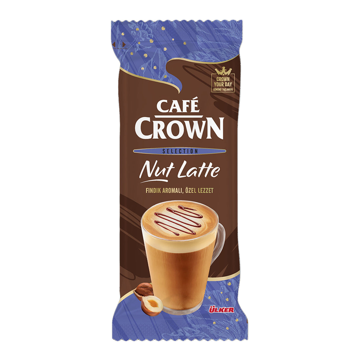 Cafe Crown Selection Hazelnut Latte 21.5 G – Turcamart