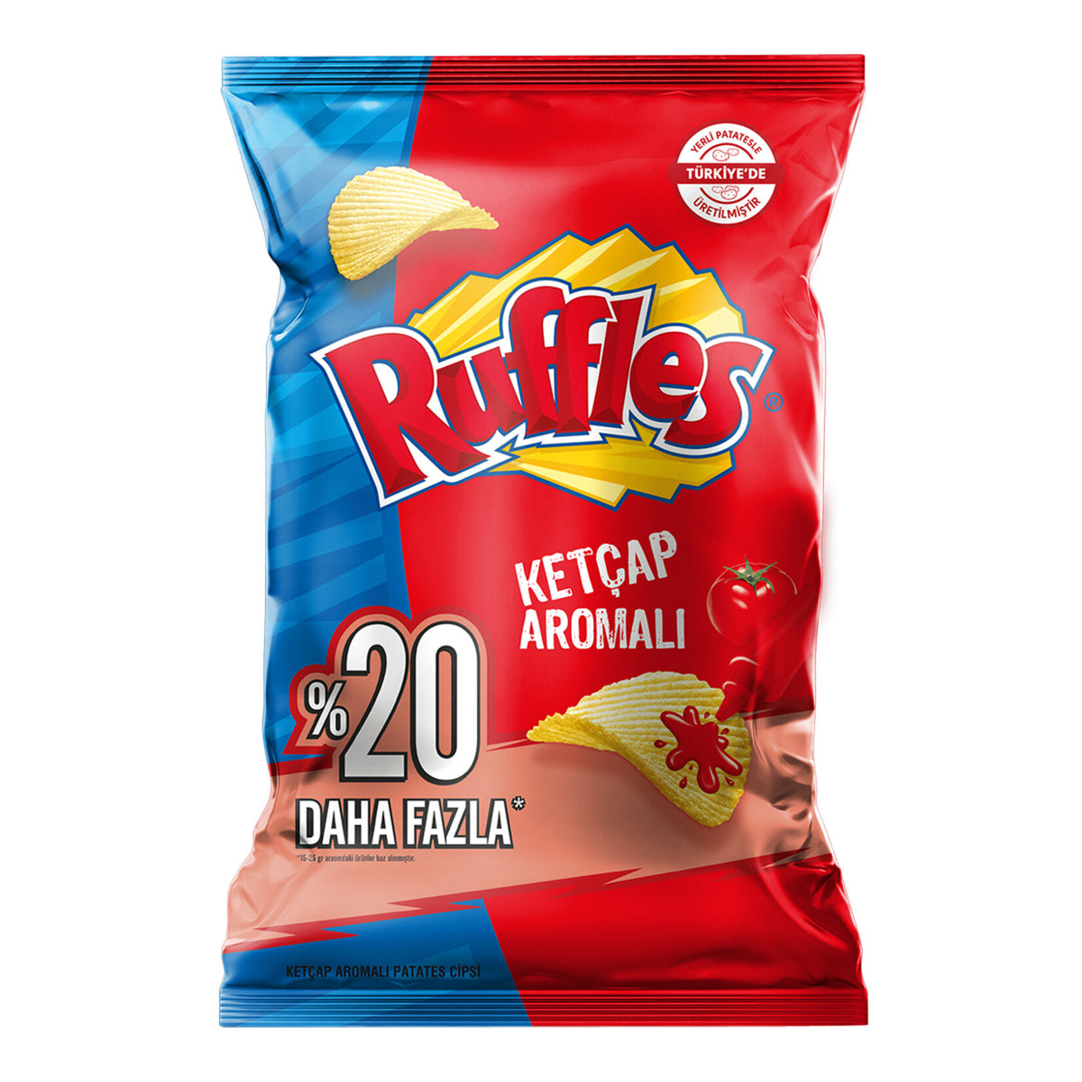 Ruffles Potato Chips With Ketchup Party Size 160 Gr – Turcamart