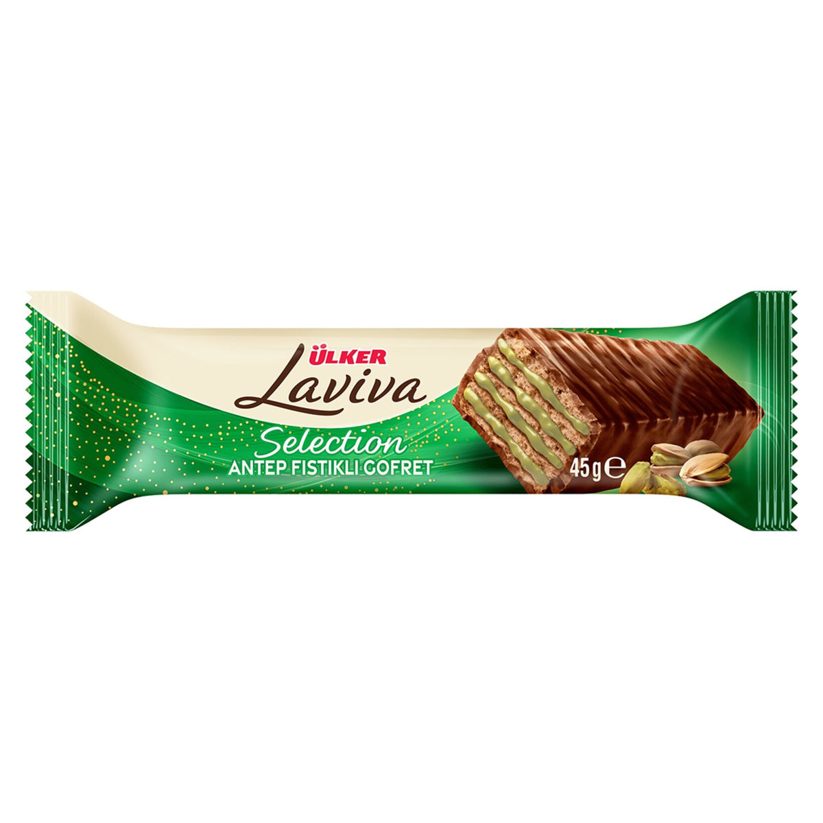 Ülker Laviva Selection Pistachio Wafer 1.59 oz (45g) – Turcamart