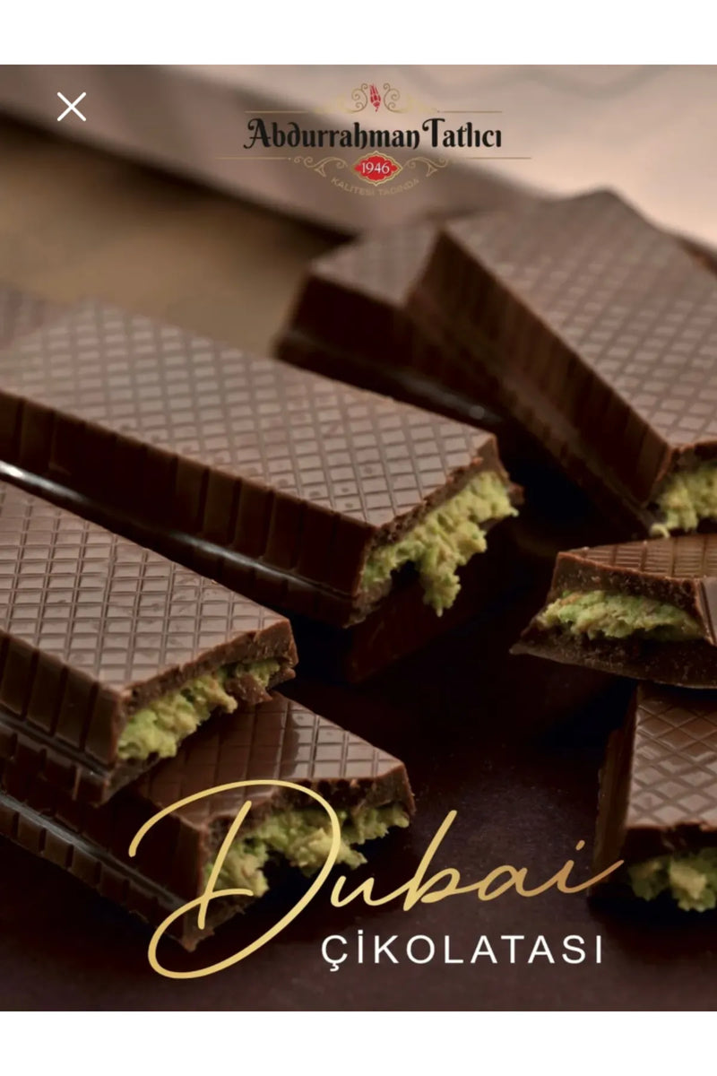 Premium Quality Dubai Chocolate Abdurrahman Tatlıcı Gluten-Free Chocol ...