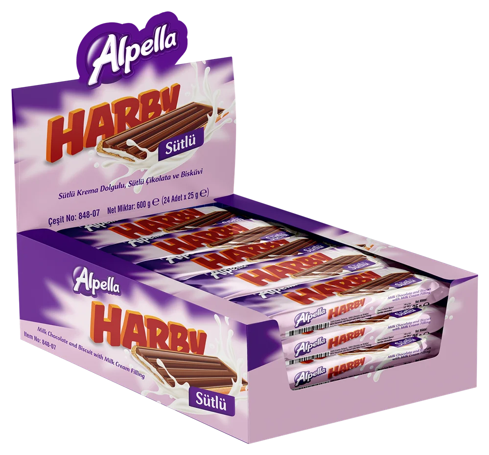 Alpella Harby Milk Biscuit 25 g x 24 pieces – Turcamart