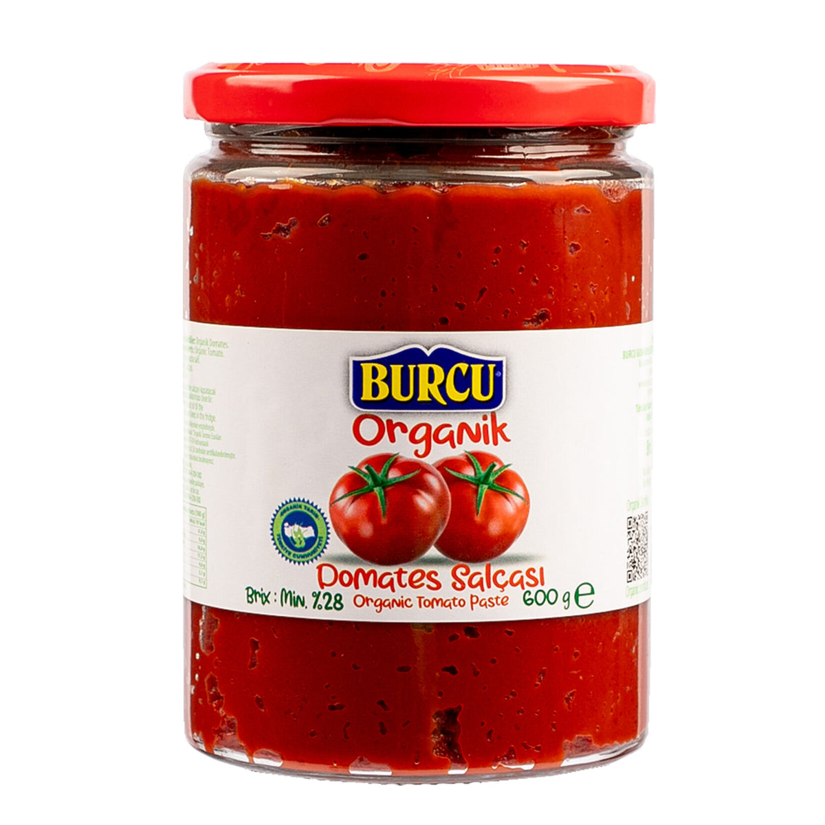 Burcu Organic Tomato Paste 21.1 oz (600 g) – Turcamart