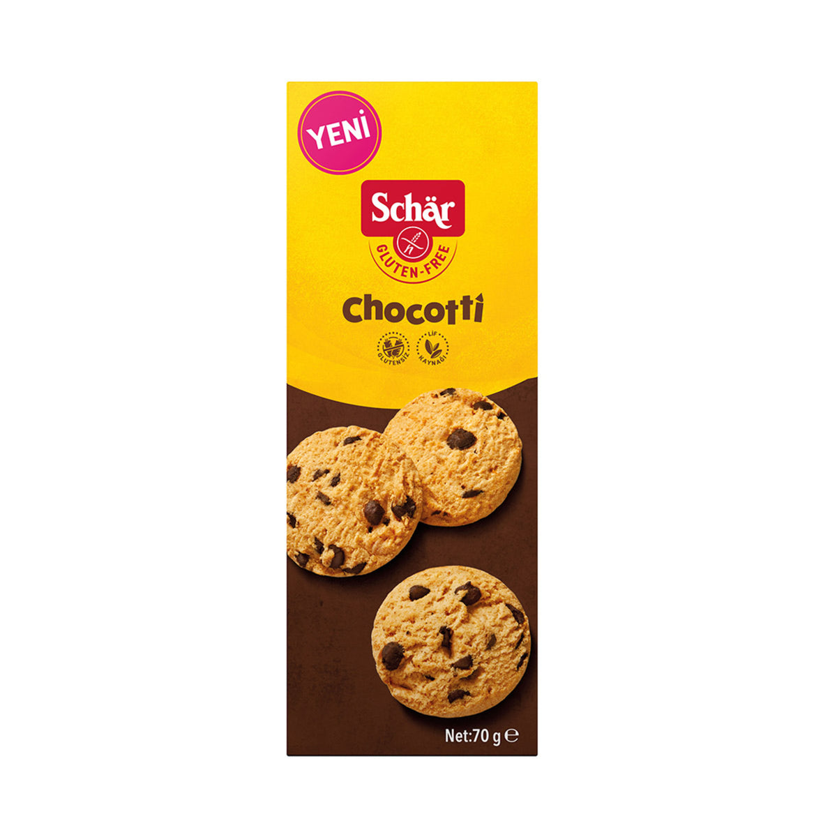 Schar Chocotti Gluten-Free Chocolate Chip Cookies 2.4 oz (70 g ...