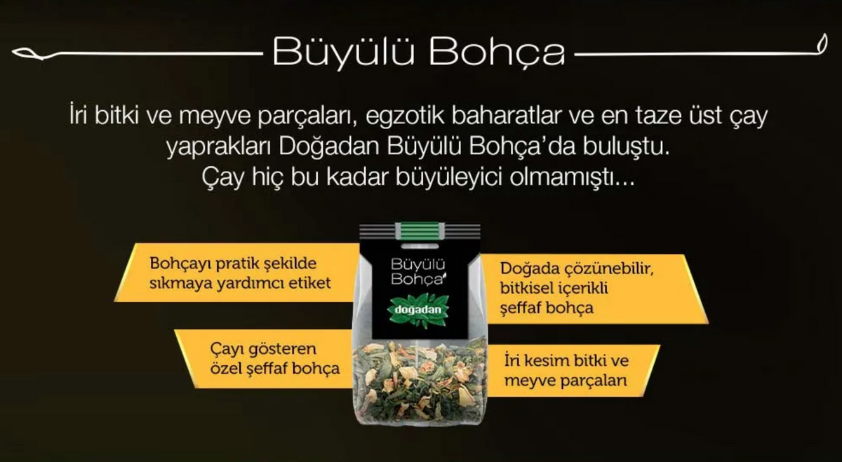 Doğadan Magical Pouch White Tea with Melon (Kavun Beyaz Çay) 10 Pack 0 ...