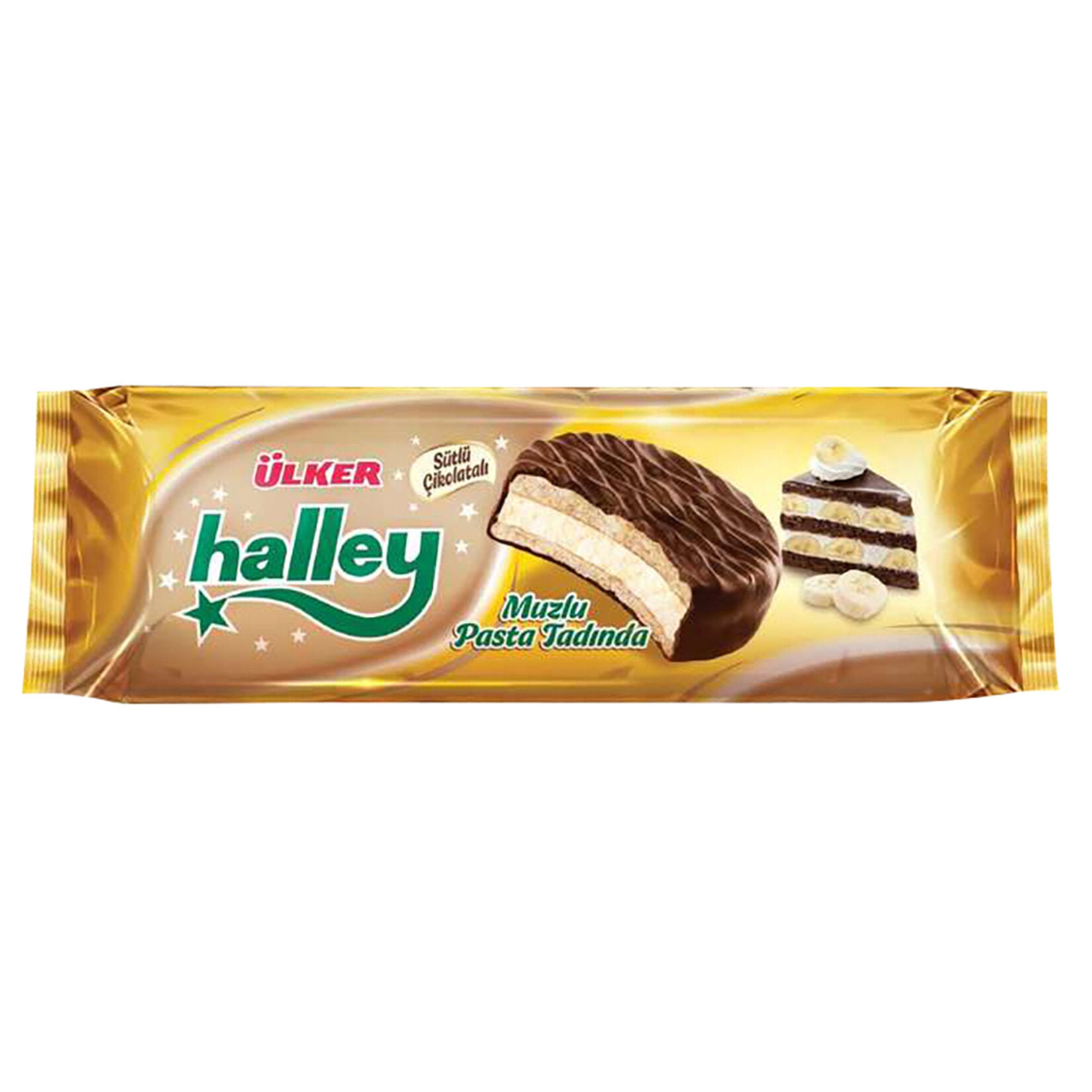 Ulker Halley Banana Flavored Sandwich Biscuit 7.4 oz (210 g) – Turcamart