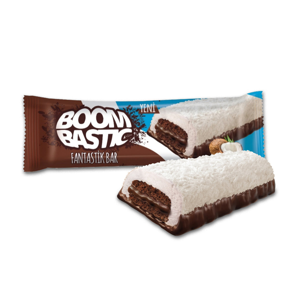 Boombastic Coconut Chocolate Cake Bar 1.4 oz (40 g) – Turcamart