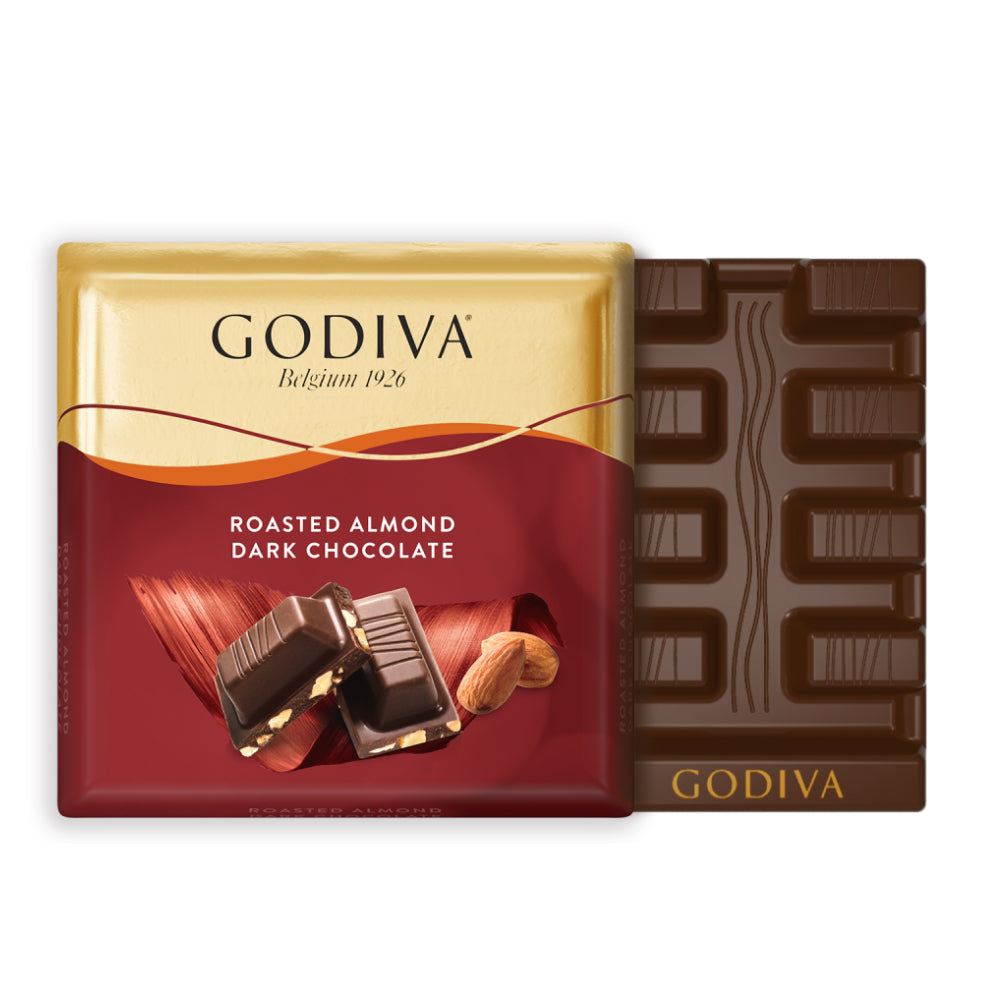 Godiva Almond Dark Square Chocolate 2.1 oz (60 g) – Turcamart