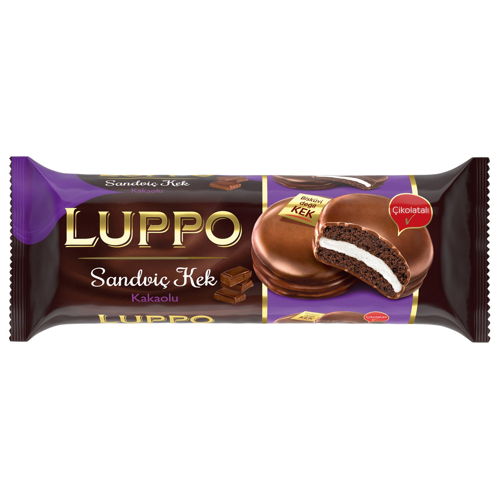 Luppo Sandwich Cake Cacao 6.4 oz (184 g) 8-Pack – Turcamart