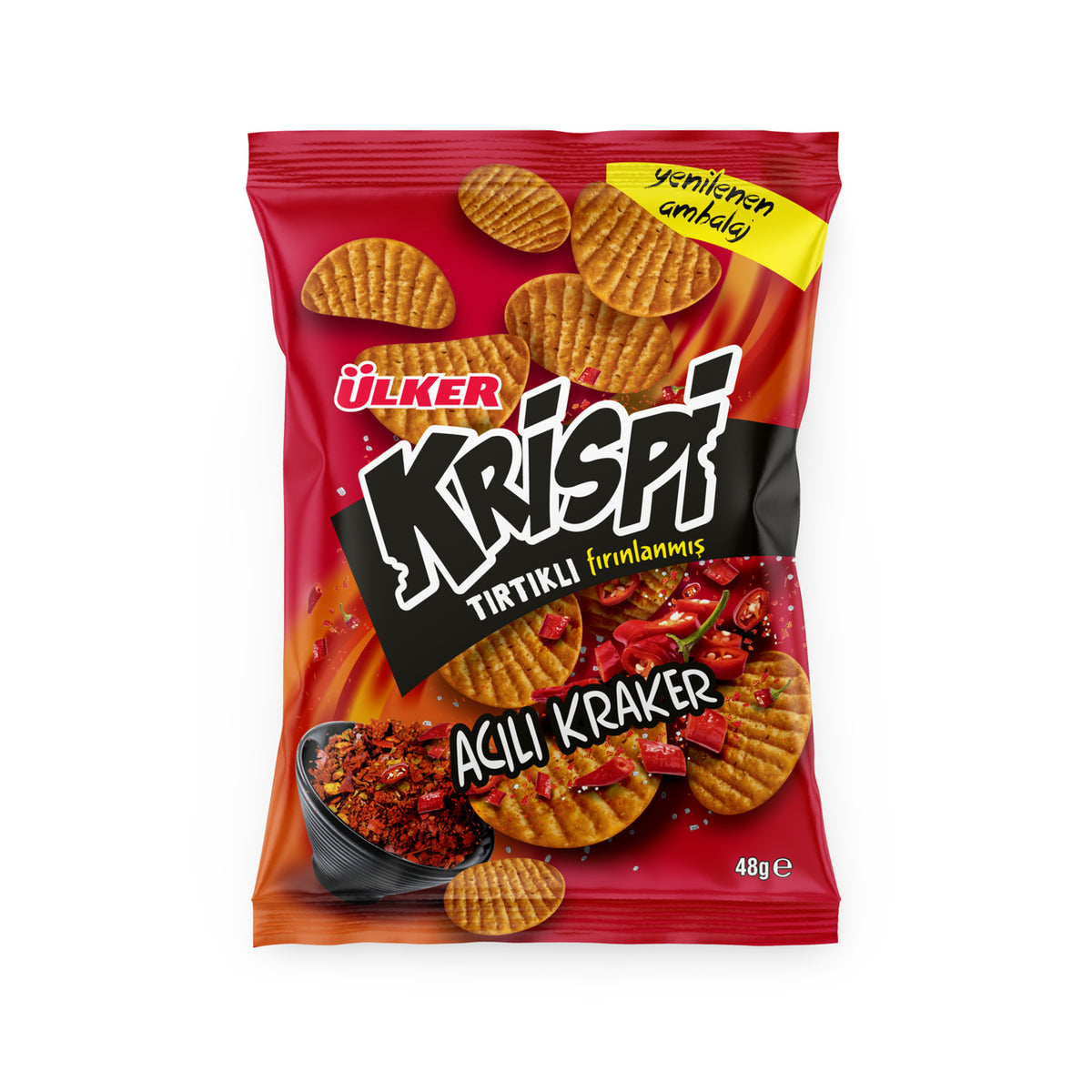 Ulker Krispi Spicy Wavy Cracker 1.6 oz (48 g) – Turcamart