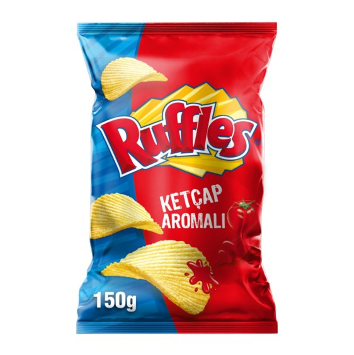 Ruffles Potato Chips With Ketchup Party Size 160 Gr – Turcamart