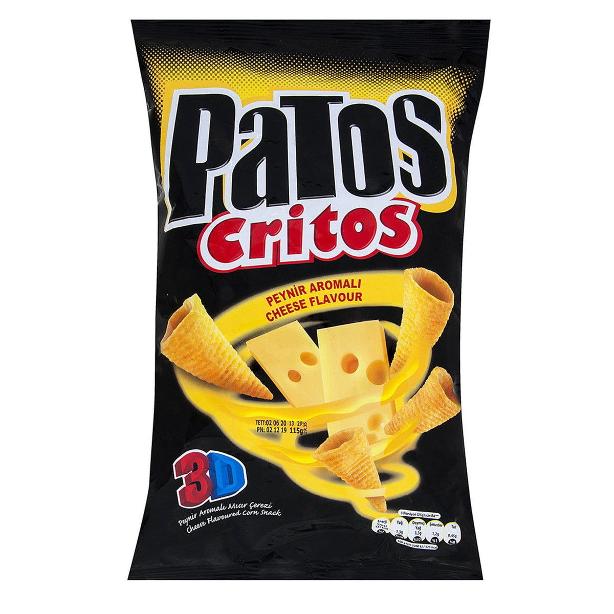 Patos Critos Cheese Flavored Corn Snack 115g – Turcamart