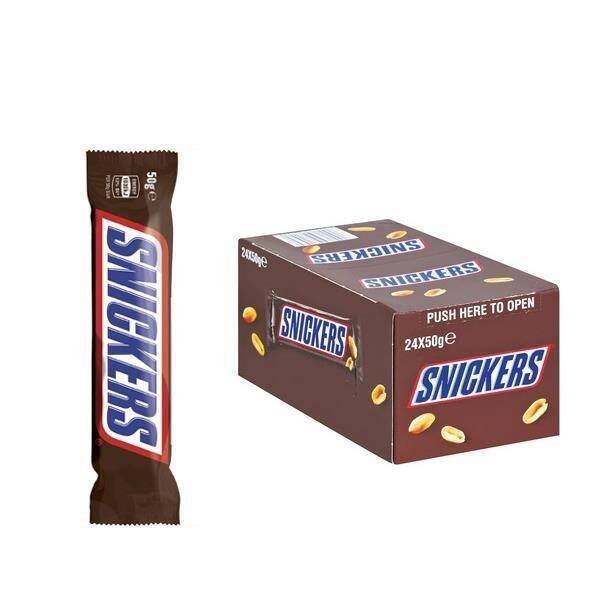 Snickers Peanut Milk Chocolate 50g x 24 pcs – Turcamart